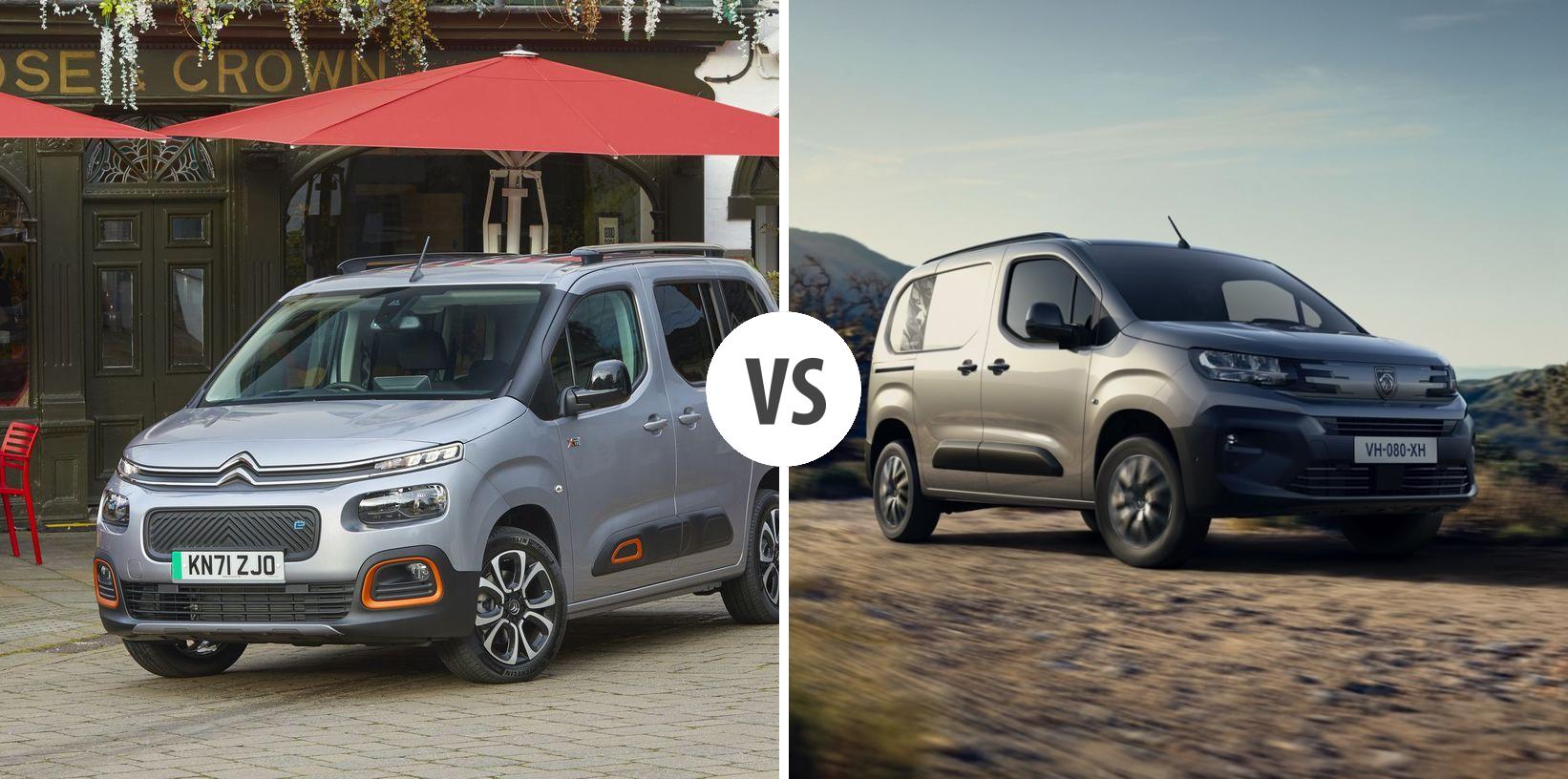 Citroen Berlingo vs Peugeot Partner comparatif - différences, prix et ...