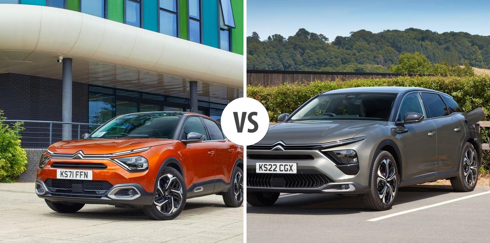 Citroen C4 vs Citroen C5 X comparatif - différences, prix et données ...