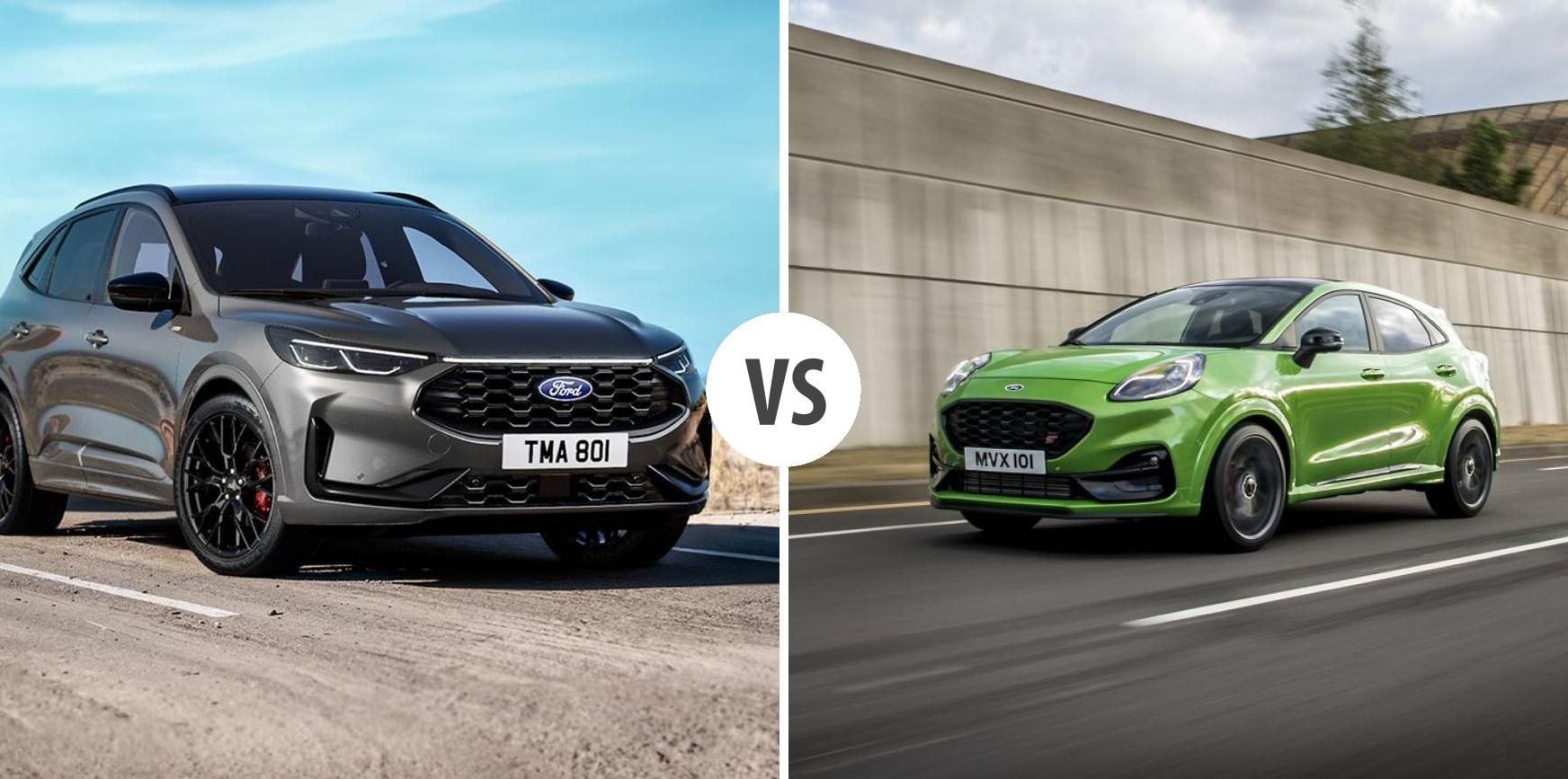 Ford Kuga vs Ford Puma comparatif - différences, prix et données techniques