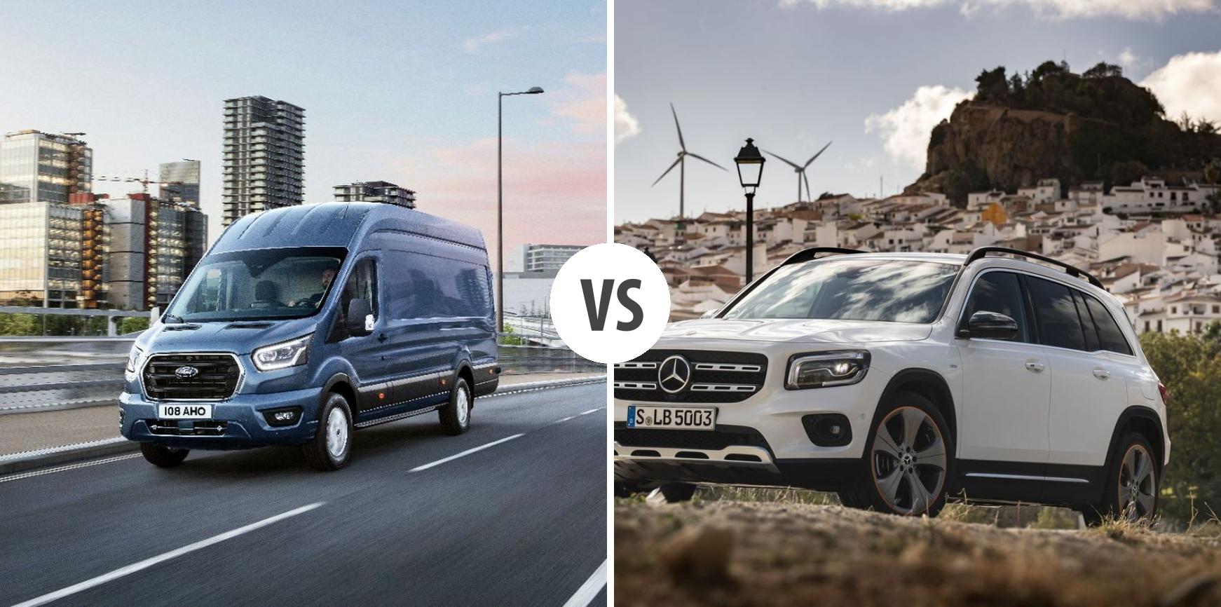 Ford Transit Custom Camper vs Mercedes GLB – différences et prix comparés