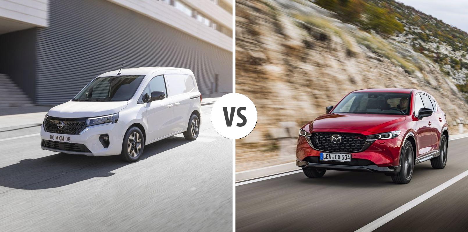 Nissan Townstar Compact Van vs Mazda CX-5 comparatif - différences ...
