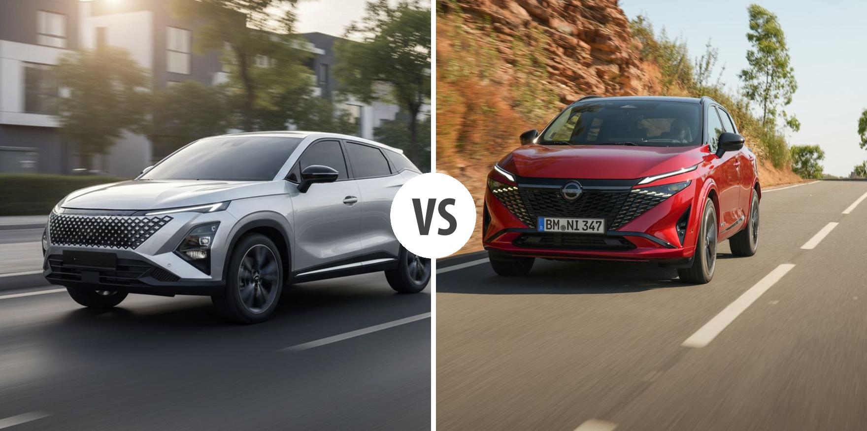 Omoda 5 vs Nissan Qashqai comparatif - différences, prix et données ...