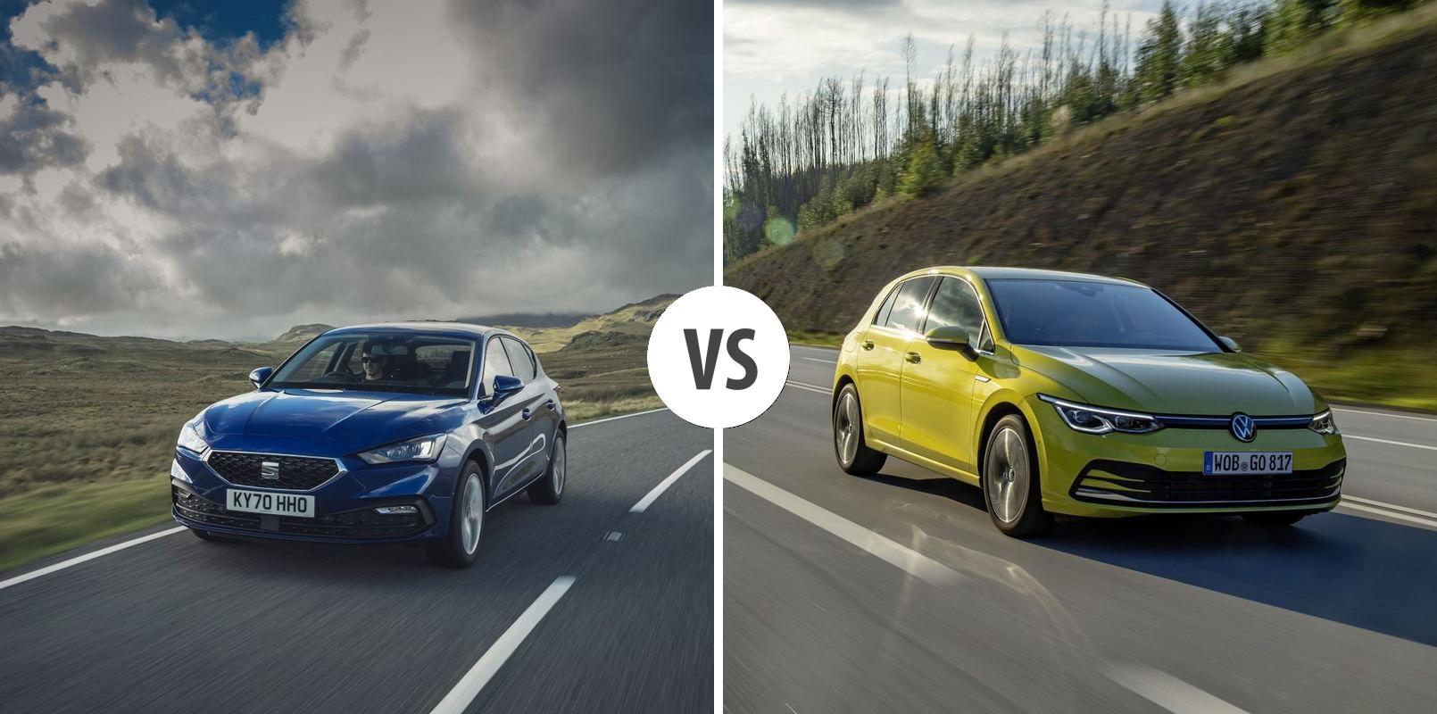 SEAT Leon vs VW Golf comparatif - différences, prix et données techniques
