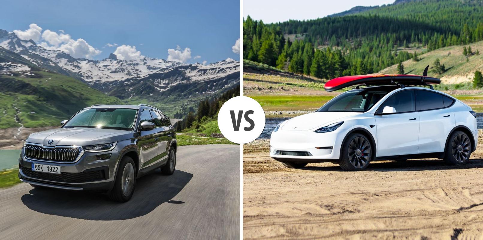 Skoda Kodiaq vs Tesla Model Y comparatif - différences, prix et données ...