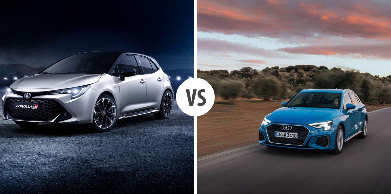 Toyota Corolla vs Audi A3 Sportback – différences et prix comparés