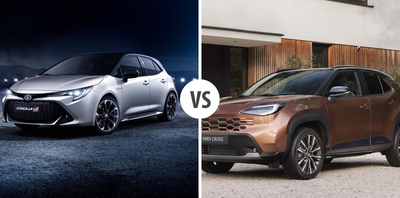 Toyota Corolla vs Toyota Yaris Cross comparatif - différences, prix et ...
