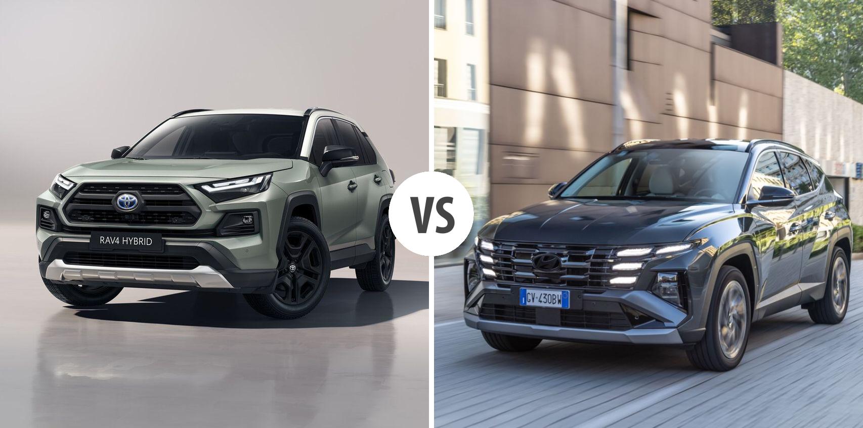 Toyota RAV4 vs Hyundai Tucson comparatif - différences, prix et données ...