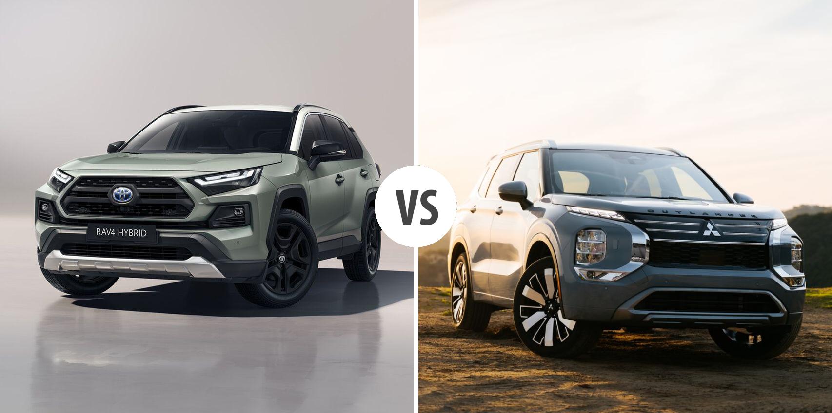 Toyota RAV4 vs Mitsubishi Outlander comparatif - différences, prix et ...